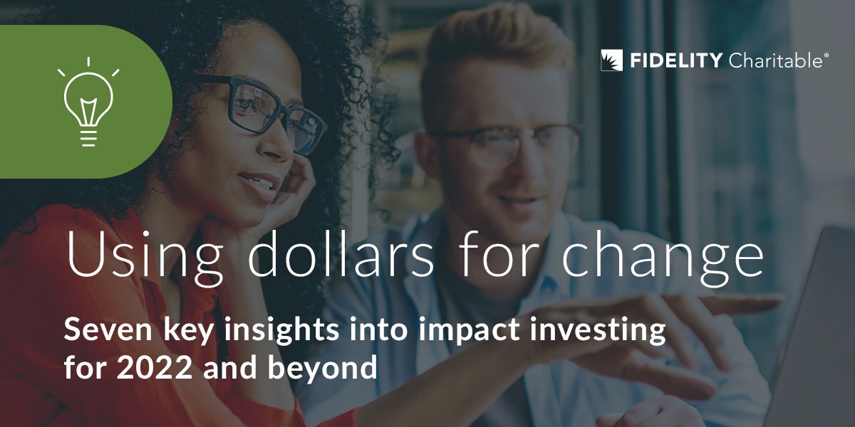 Millennial Investors Drive Growth In Impact Investing | Fidelity Charitable